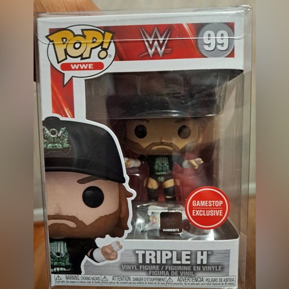 Funko | Toys | Funko Pop Figure 99 Triple H Game Stop Exclusive | Poshmark